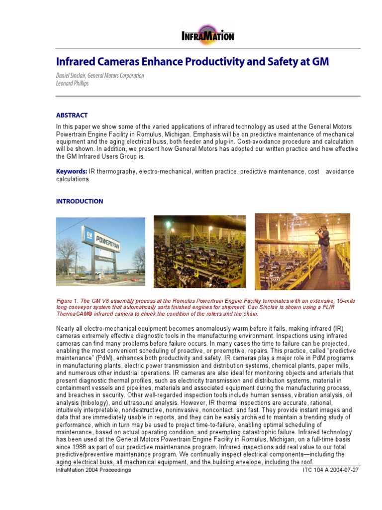Infrared Cameras Enhance Productivity and Safety at GM: Daniel Sinclair ...