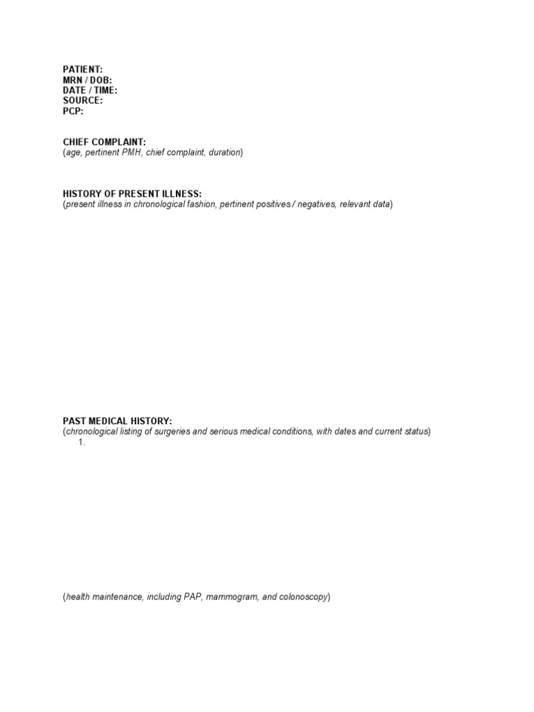 Patient: MRN / Dob: Date / Time: Source: PCP | PDF