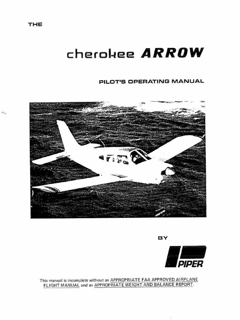 Piper Arrow II POH | Download Free PDF | Flight Control Surfaces ...