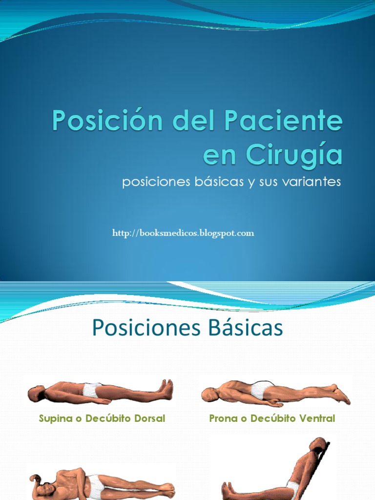 Posicion Del Paciente en Cirugia | Abdomen | Medicina