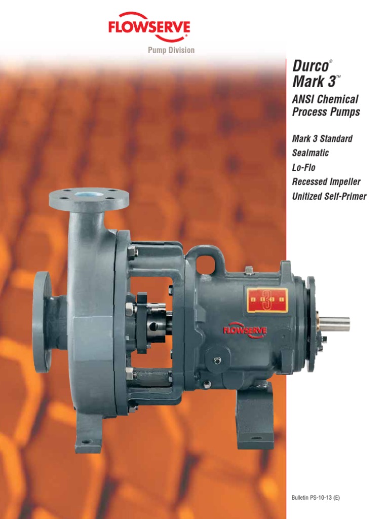 Durco M3 ANSI Ps-10-13-E1 | PDF | Bearing (Mechanical) | Pump