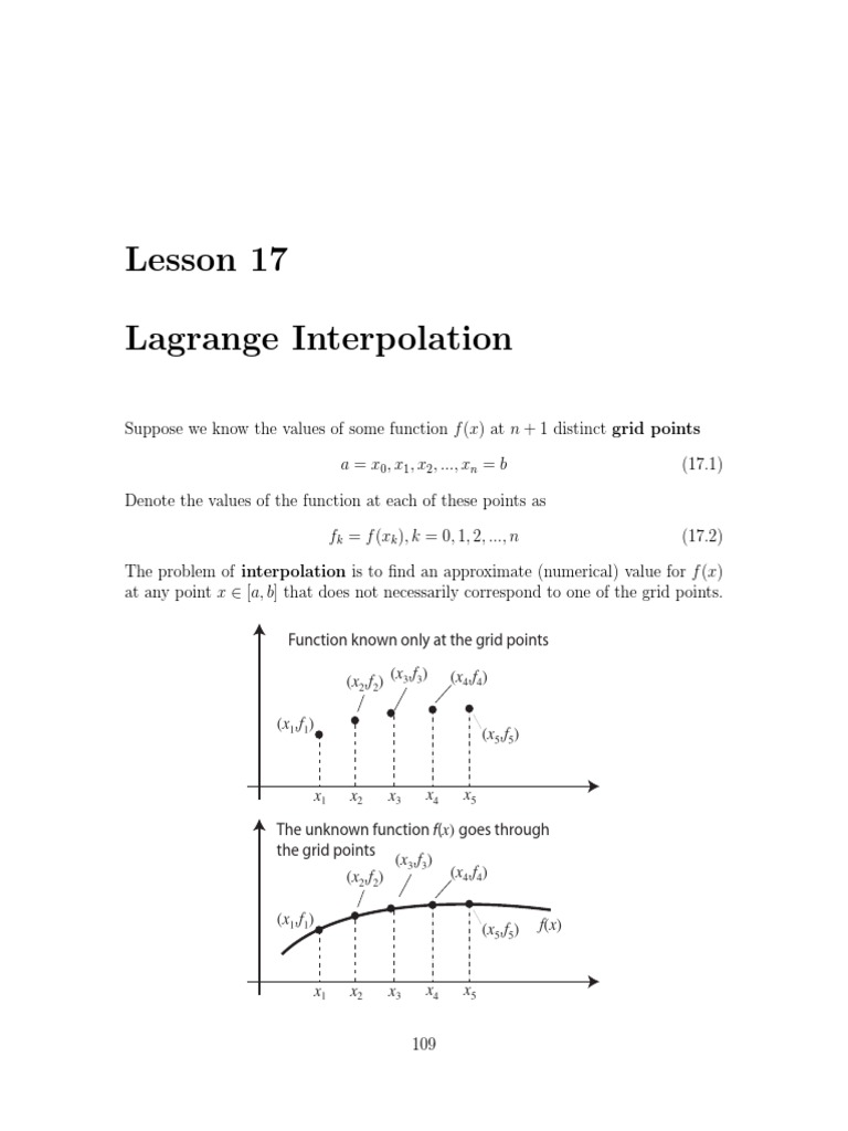 17 Lagrange Interpolation Mathematica Program | PDF | Interpolation ...