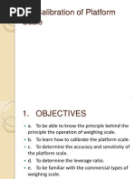 Platform Balance Laboratory Experiment | PDF | Weighing Scale | Weight