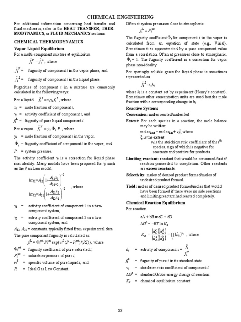 Fe Chemical Engineering | PDF | Stoichiometry | Reaction Rate