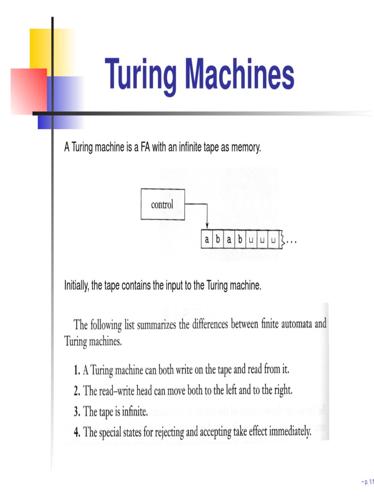 Turing Machines | Download Free PDF | Metalogic | Algorithms