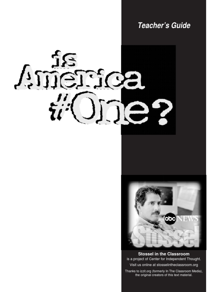 Is America Number One SG | PDF | Income Distribution | Poverty