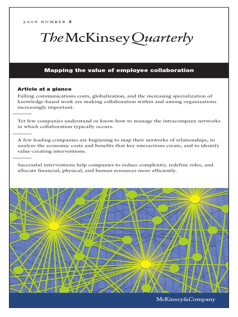 McKinsey - Mapping The Value of Employee Collaboration | PDF | Business ...