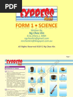 Science Textbook Form 1 | PDF