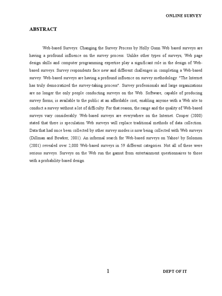 Online Survey Document | PDF | Survey Methodology | Software Testing