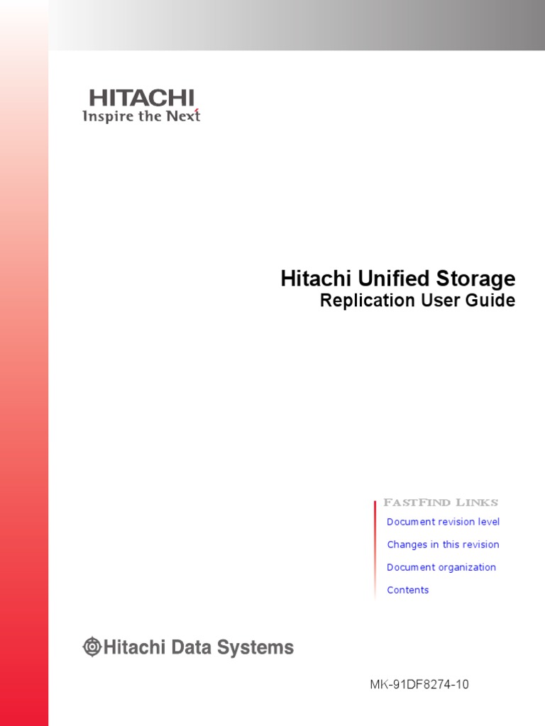 Hitachi Unified Storage Replication User Guide | PDF | Network Switch ...