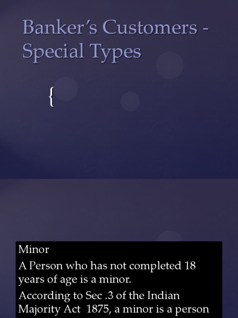 Special Types of Bank Customers | PDF | Partnership | Liquidation