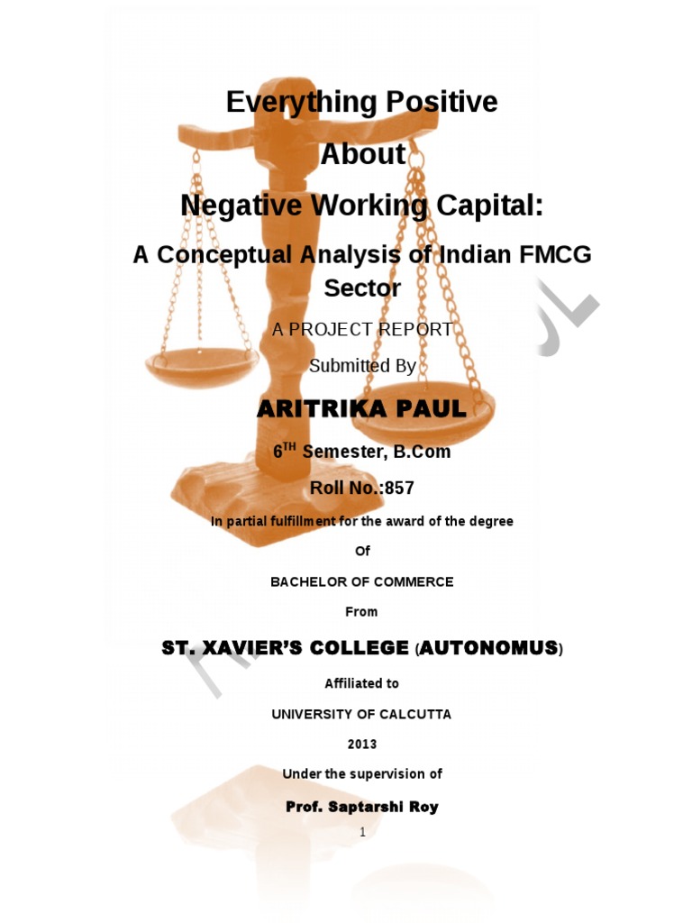 Positive Insights on Negative Working Capital | PDF | Working Capital ...
