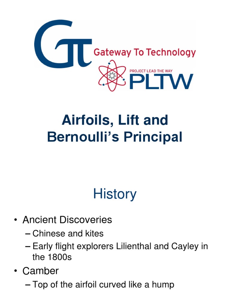 Bernoulli's Principle and Airfoil Lift | PDF | Lift (Force) | Wing