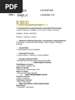 Financial Management Formula Sheet: Chapter 1: Nature, Significance and ...