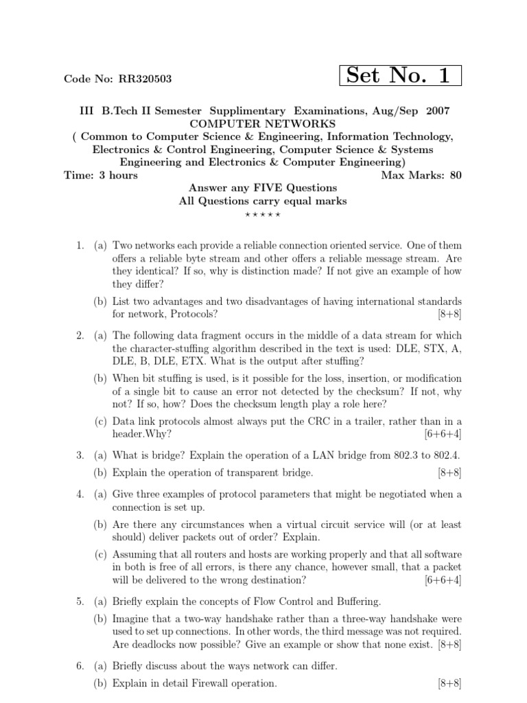 JNTU Old Question Papers 2007 | PDF