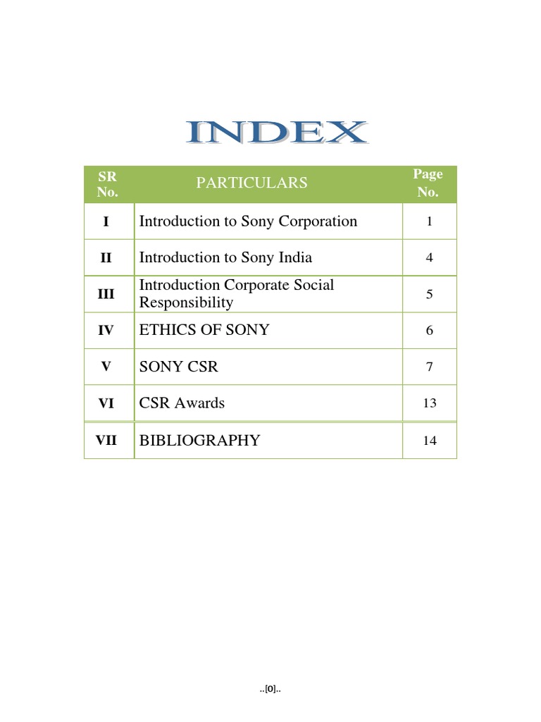 Sony CSR | PDF | Sony | Corporate Social Responsibility