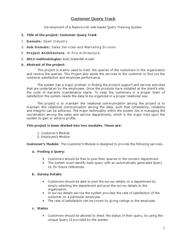 Customer Query Track | PDF | Microsoft | Databases