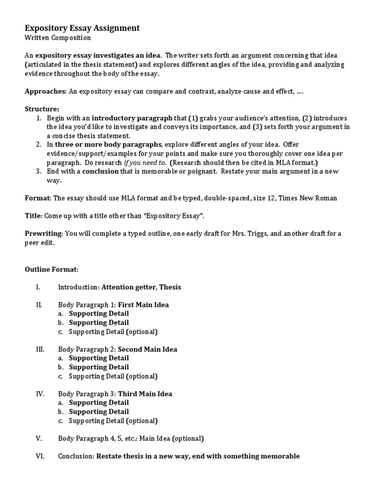 Expository Essay Writing Guide | PDF | Essays | Paragraph
