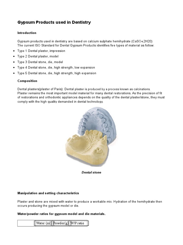 Classification of Dental Models and Bite Adjustment1 | PDF | Plaster ...