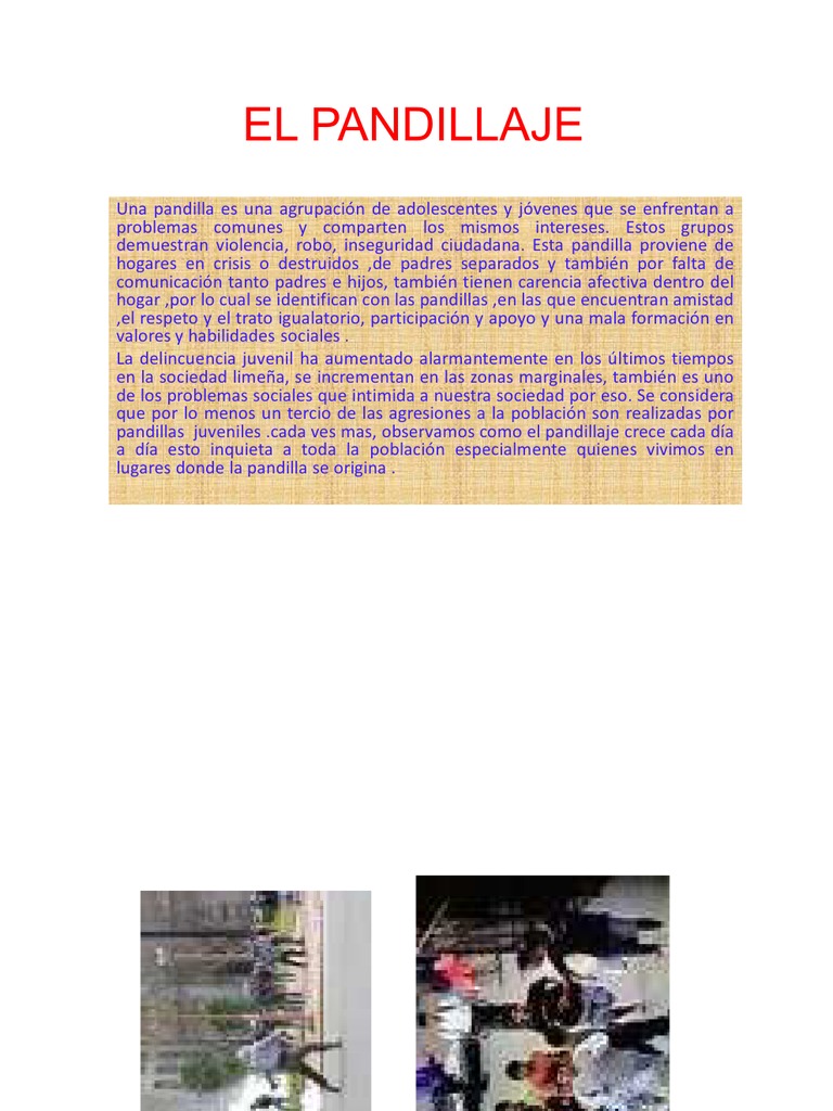 El Pandillaje | PDF