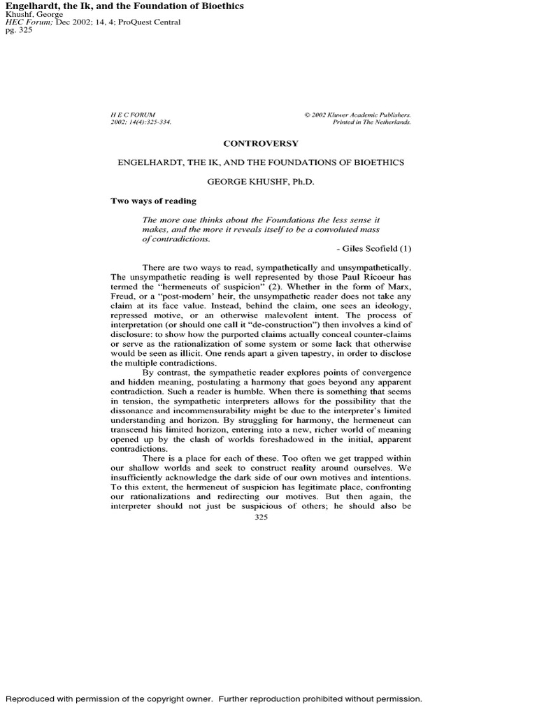 Hec Forum Dec 2002 14, 4 Proquest Central | PDF