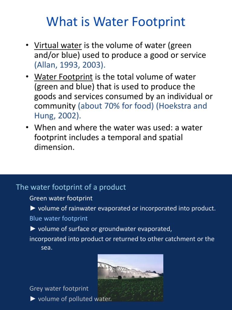 What Is Water Footprint | PDF | Environment | Water