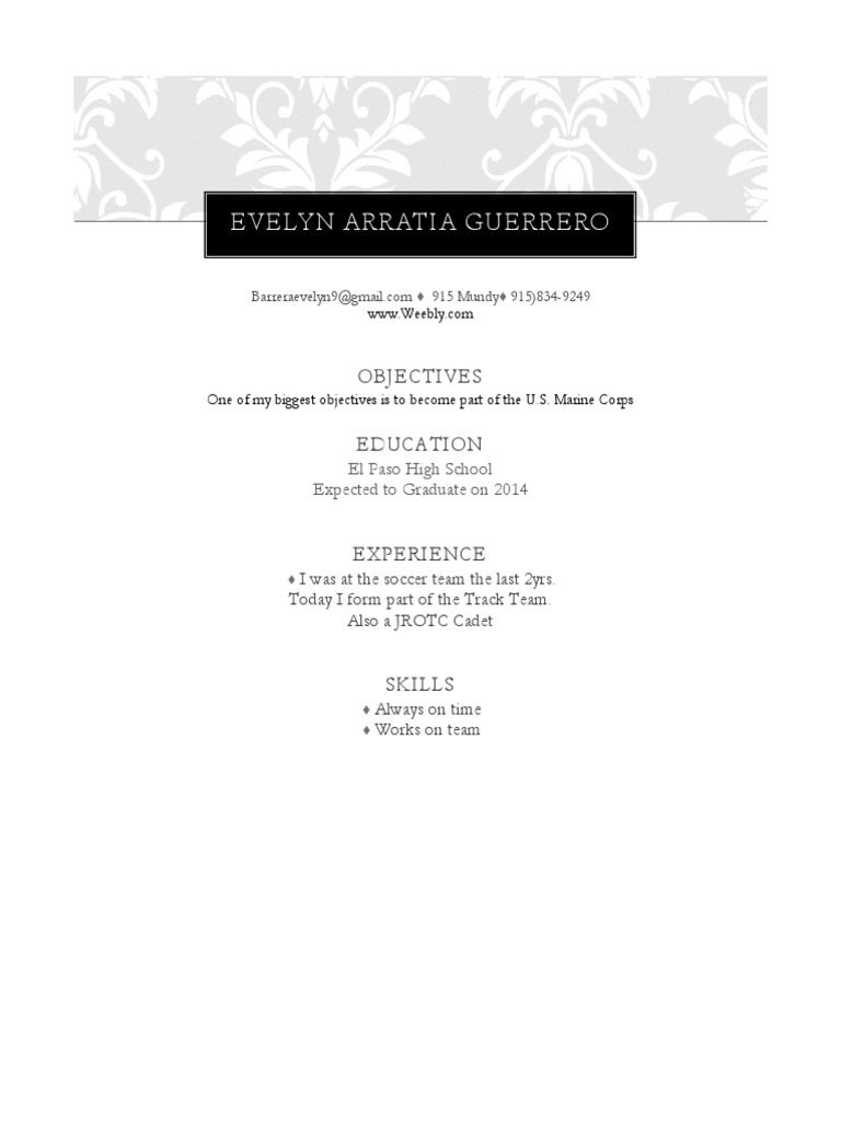 Evelyn Resume | PDF