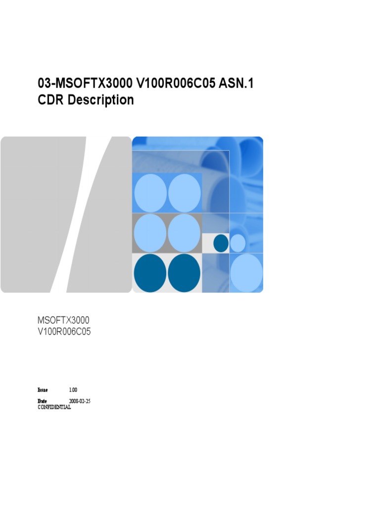 03-Msoftx3000 v100r006c05 Asn.1 CDR Description | PDF | Data Type | Bit