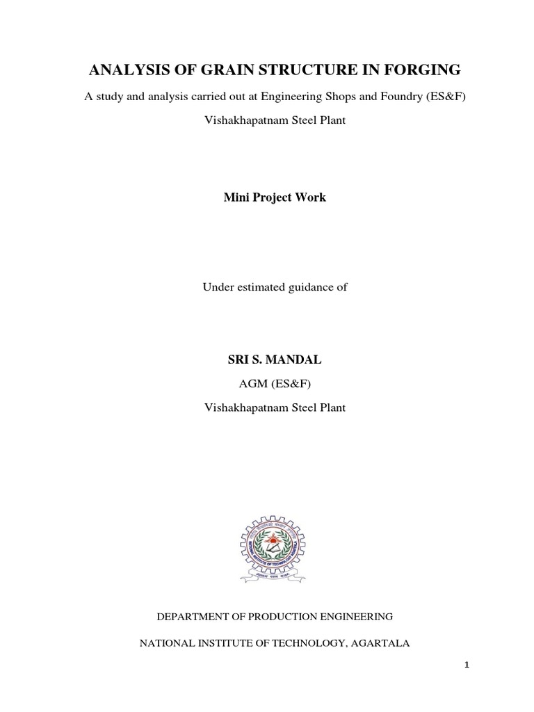 Analysis of Grain Structure in Forging | PDF | Forging | Machining