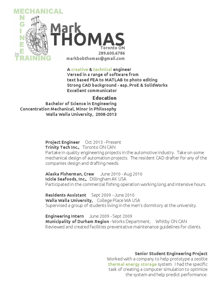 Resume - Mark Thomas | PDF
