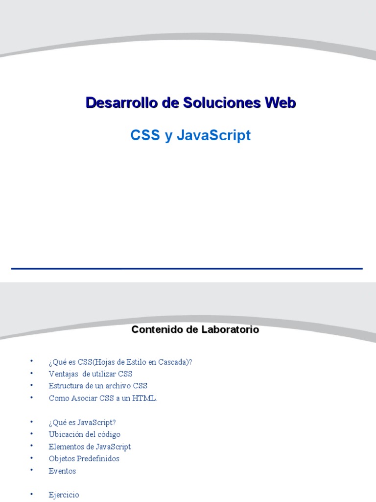 DSW CSS y Javascript | PDF | Hojas de estilo en cascada | Script Java