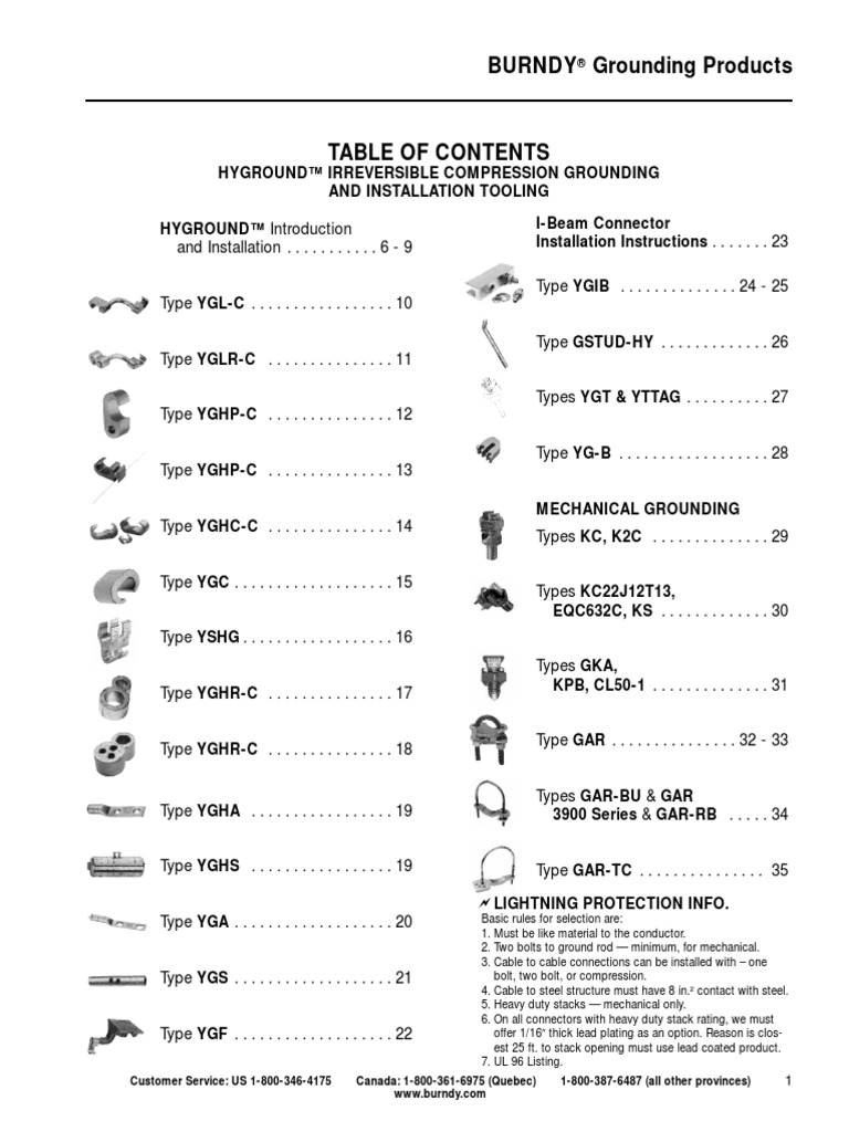 Grounding Catalog Low Res 1-14-08 | PDF | Electrical Connector ...
