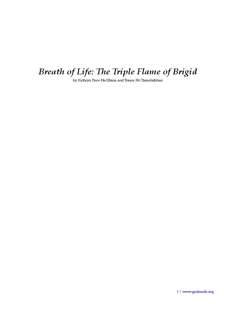 Breath of Life: The Triple Flame of Brigid | PDF | Gaels | Marriage