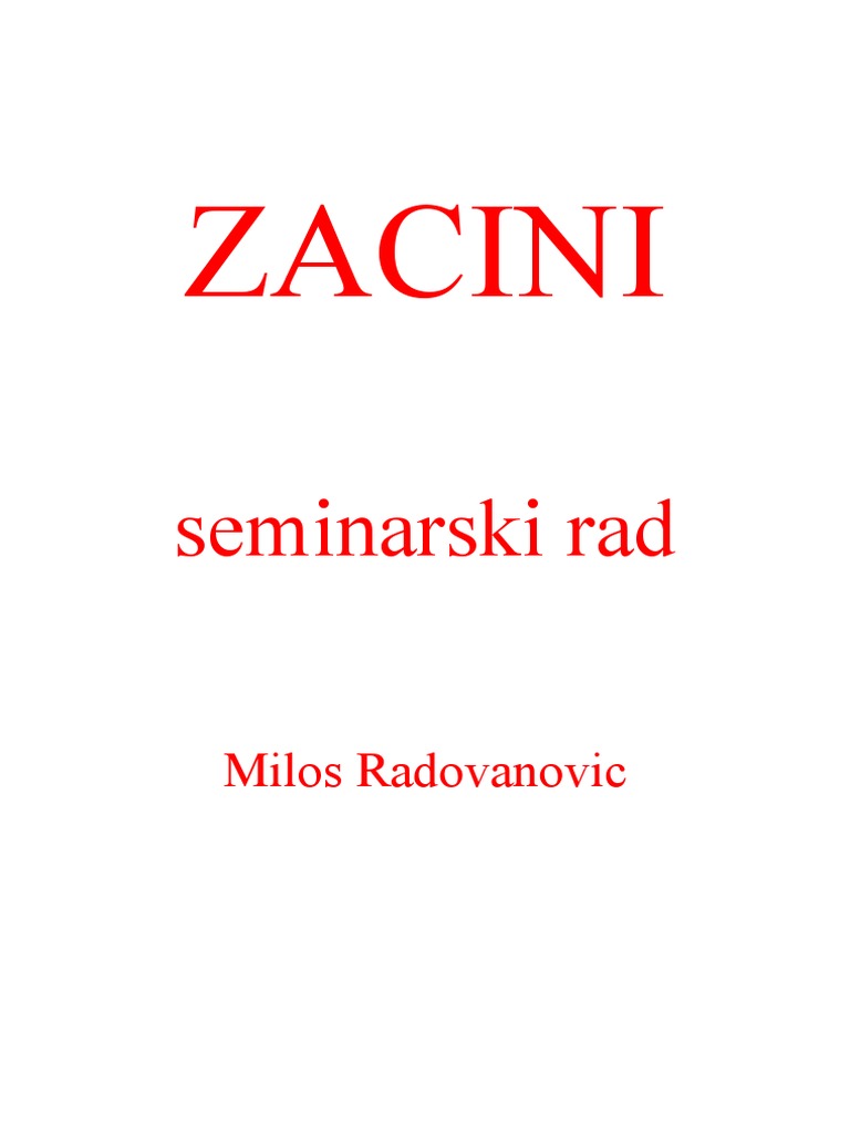 ZACINI | PDF