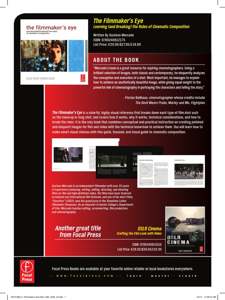 The Filmmaker's Eye: Cinematic Composition | PDF | Cinematography ...