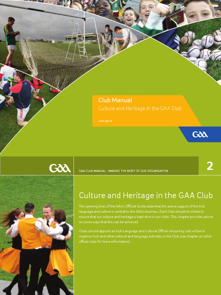 Culture and Heritage in The Gaa Club | PDF | Irish Language | Referee