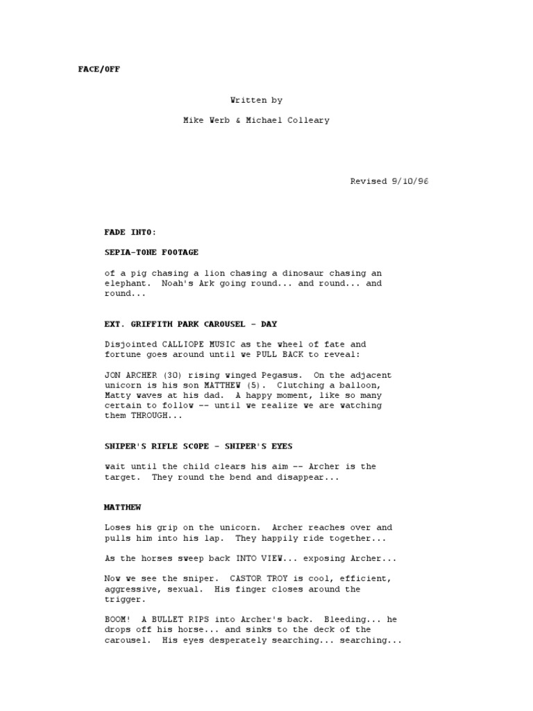 Script Face Off | PDF | Archery