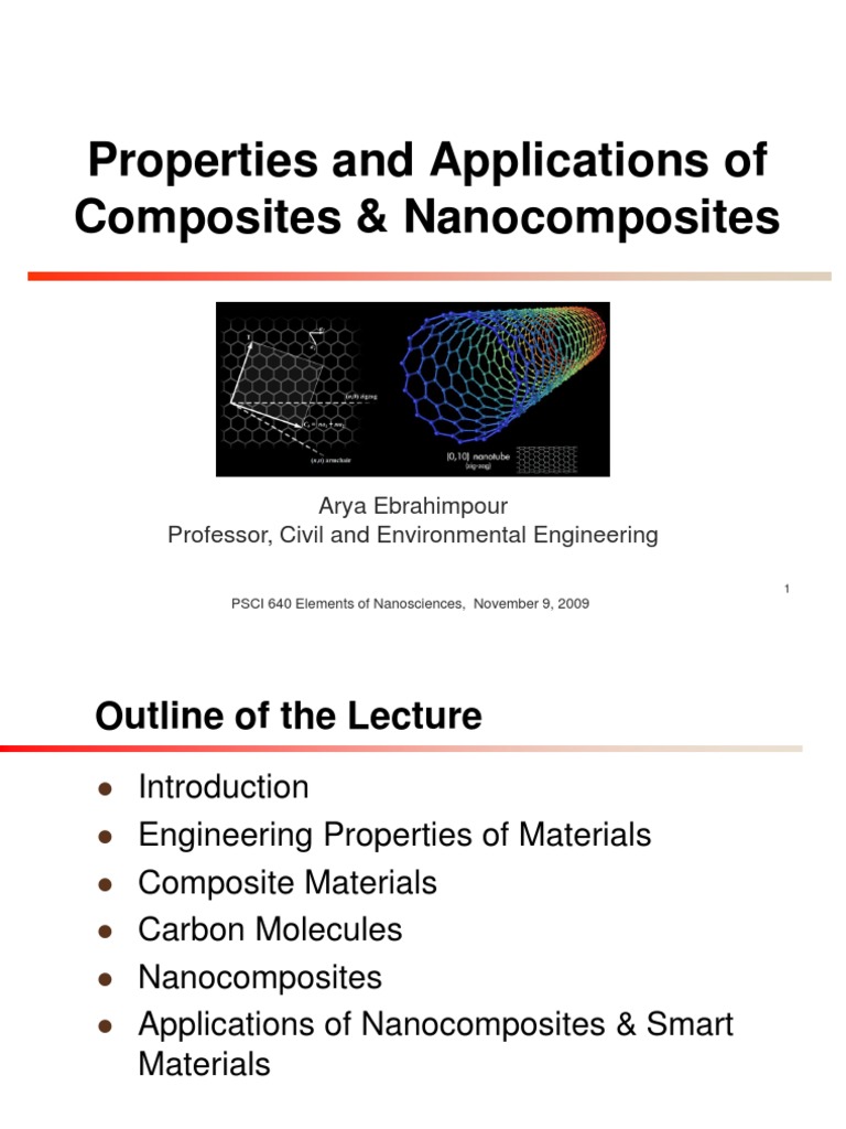 Nanocomposites: Properties & Applications | PDF | Nanocomposite ...