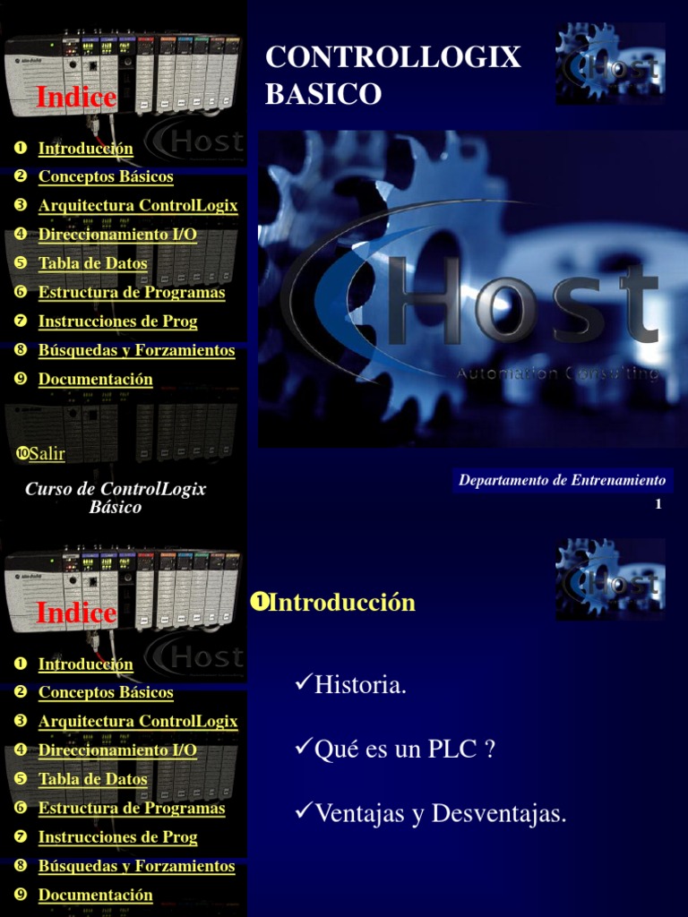 Curso Básico de ControlLogix PLC | PDF | Controlador lógico programable ...