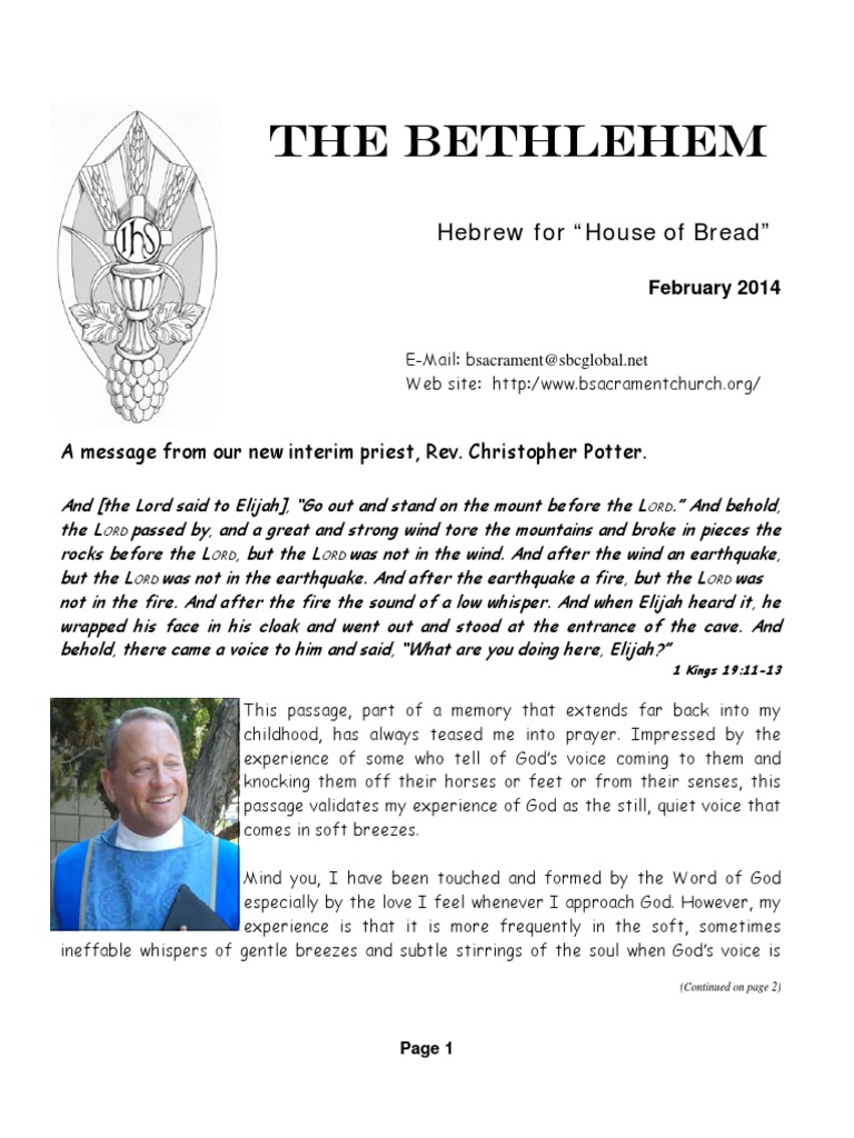 The Meaning of Bethlehem: House of Bread | PDF | Clergy | Christianity