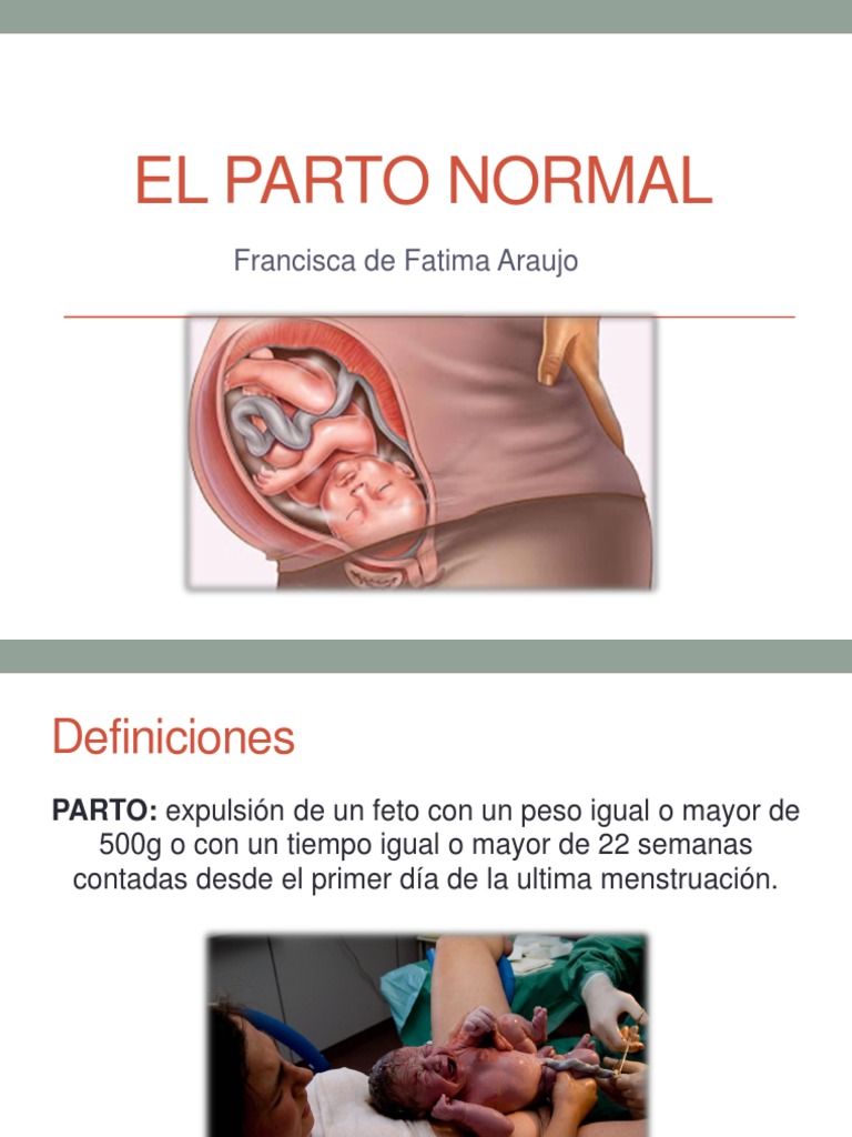 El Parto Normal | PDF | Embarazo humano | Parto