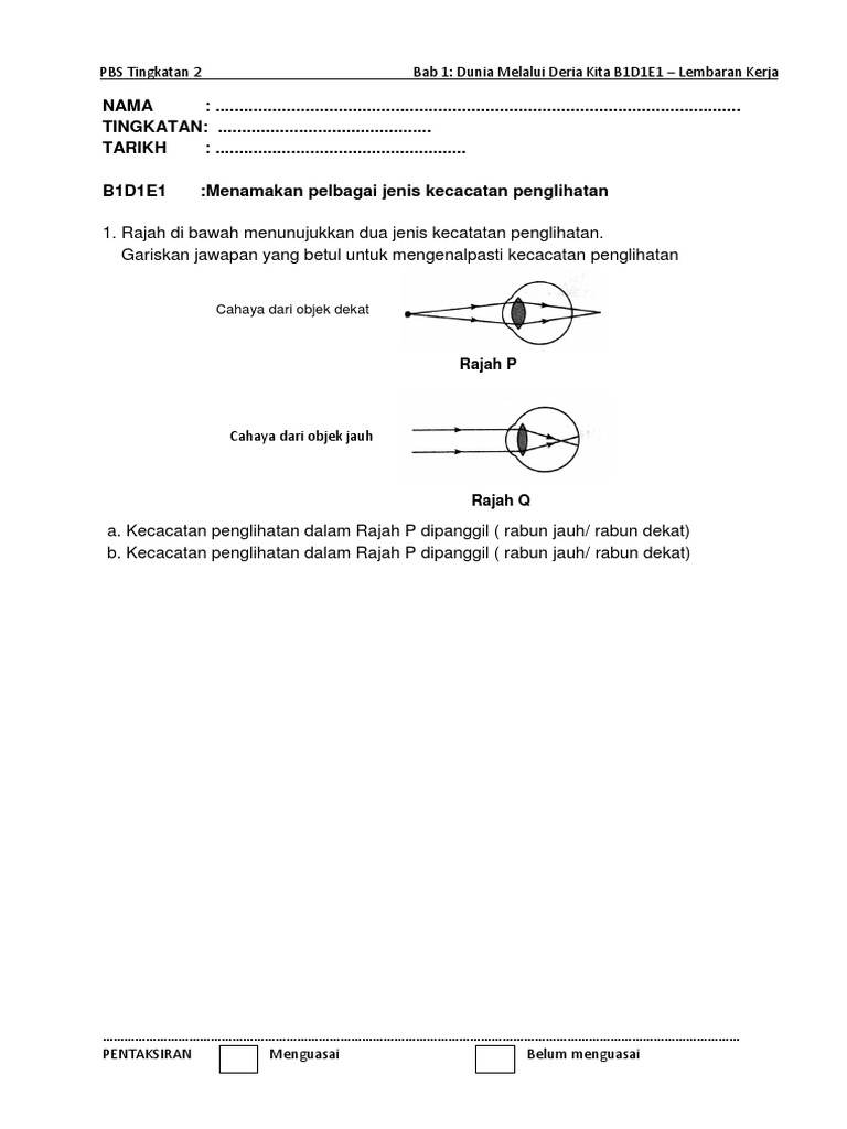 Instrumen Pbs Bab 1 Ting 2.rough... | PDF