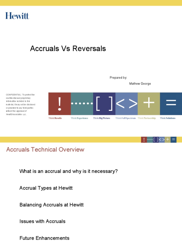 Accruals Vs Reversals | PDF | Accrual | Debits And Credits