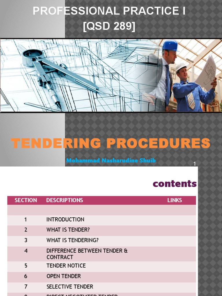 Chapter 7 - Tendering Procedures | PDF | Economies | Business