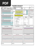 Gage R&R Analysis Template | PDF | Standard Deviation | Scientific Method
