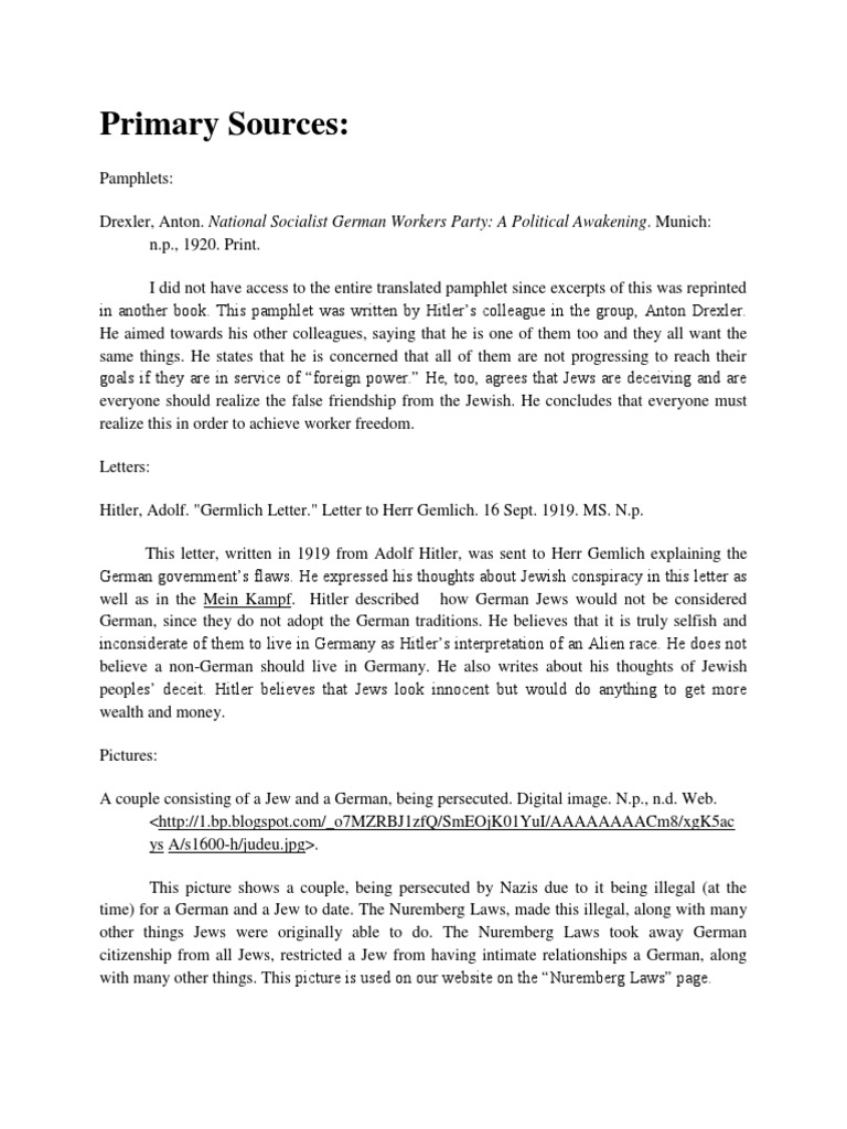 Annotated Bibliography | PDF | Nazi Germany | The Holocaust