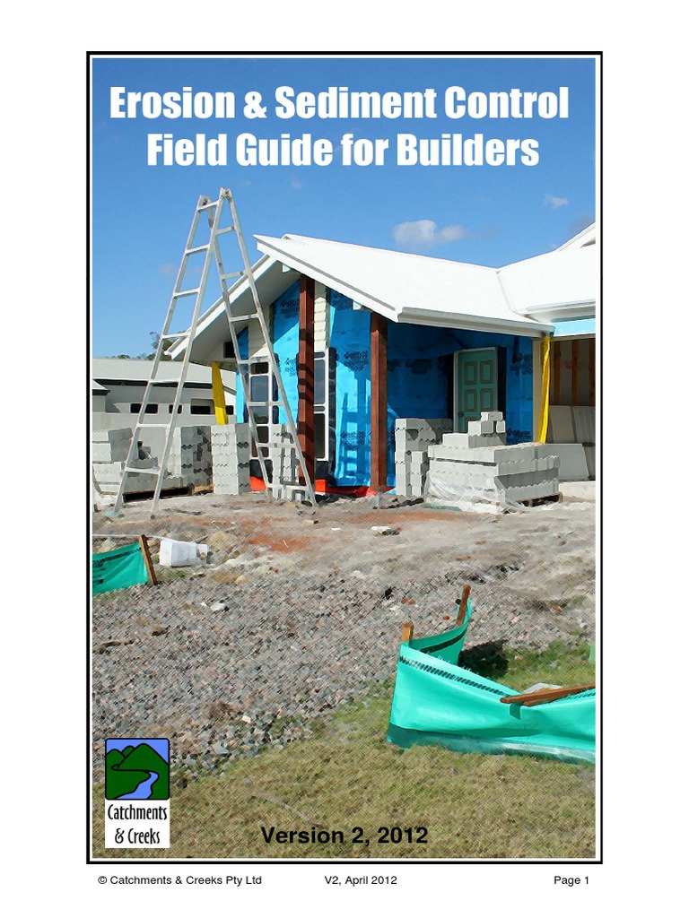Erosion & Sediment Control Field Guide For Builders Print | PDF ...