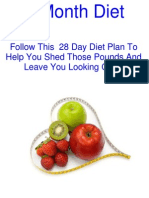 The 28 Day Diet | PDF | Meal | Salad