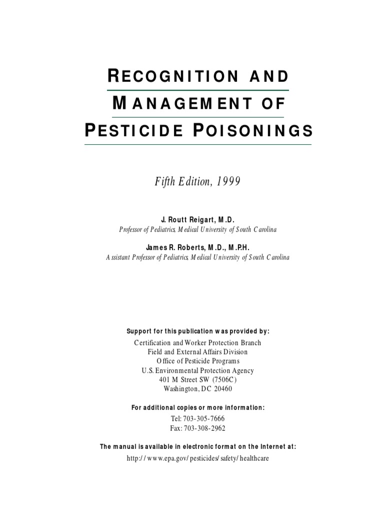 Poison Management Handbook | PDF | Pesticide | Health Professional