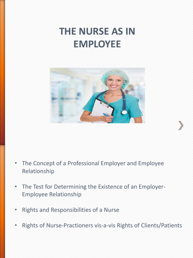 Nurse As An Employee | PDF | Employment | Nursing